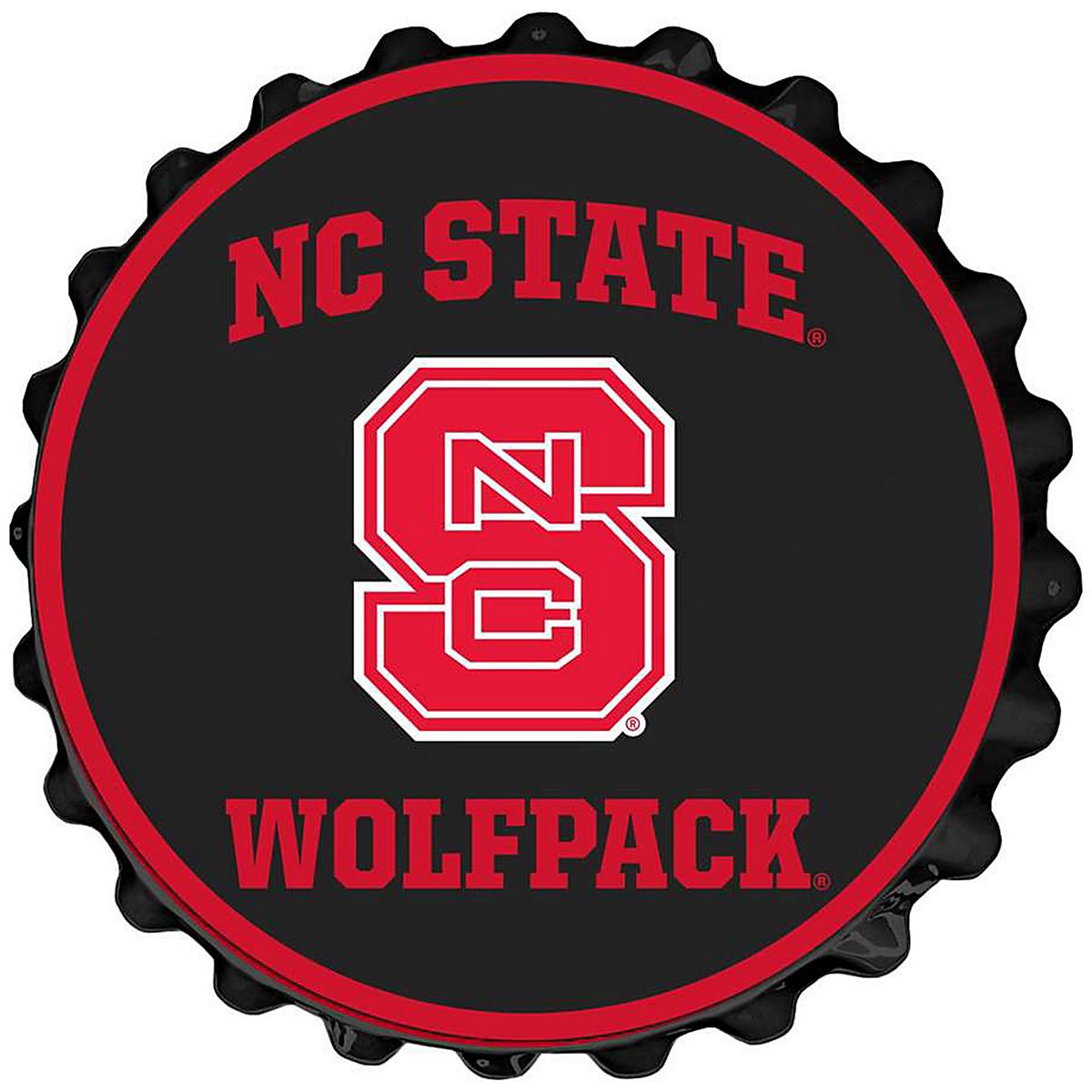The Fan-Brand North Carolina State University Black Block S Bottle Cap ...