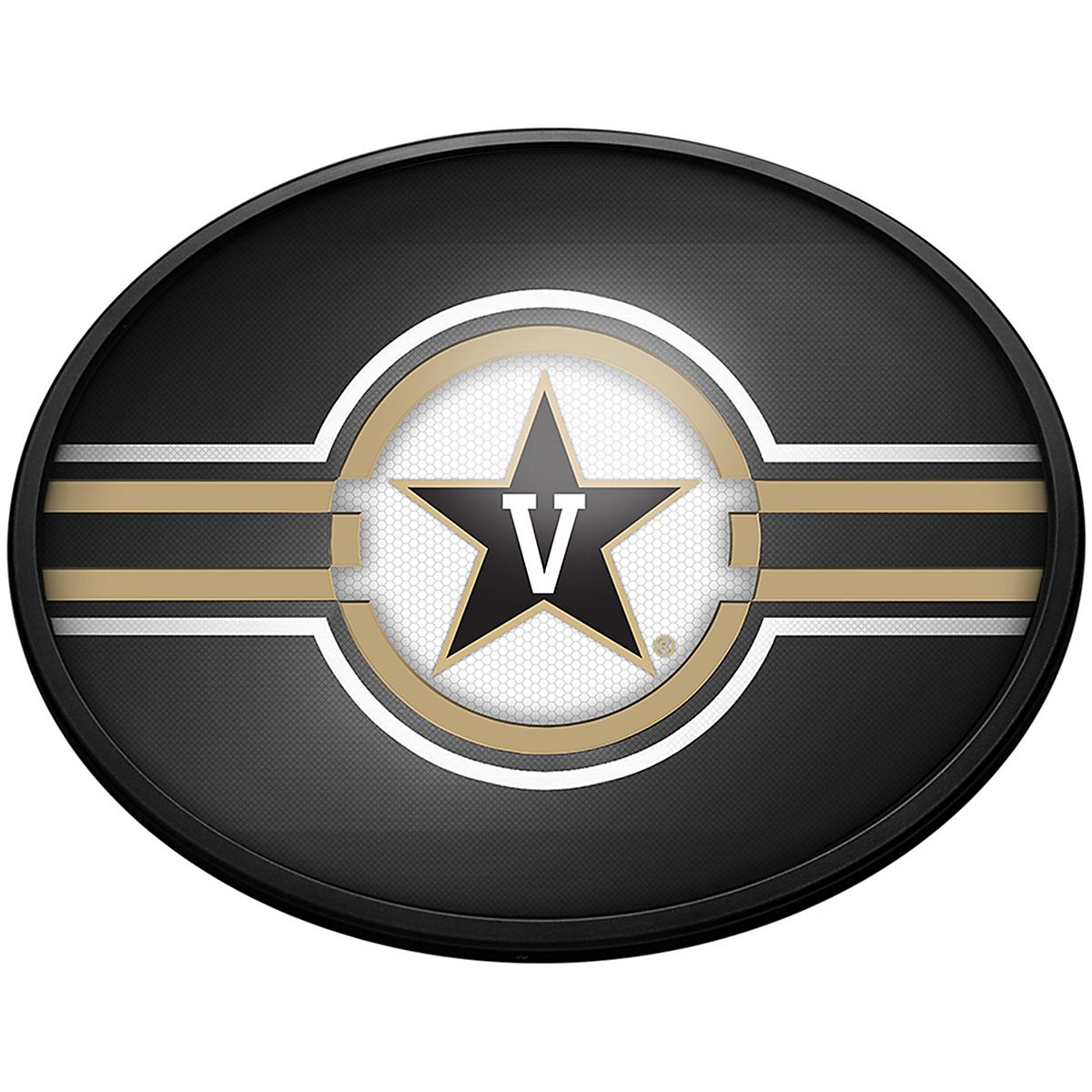 The Fan-Brand Vanderbilt University Oval Slimline Lighted Wall Sign ...