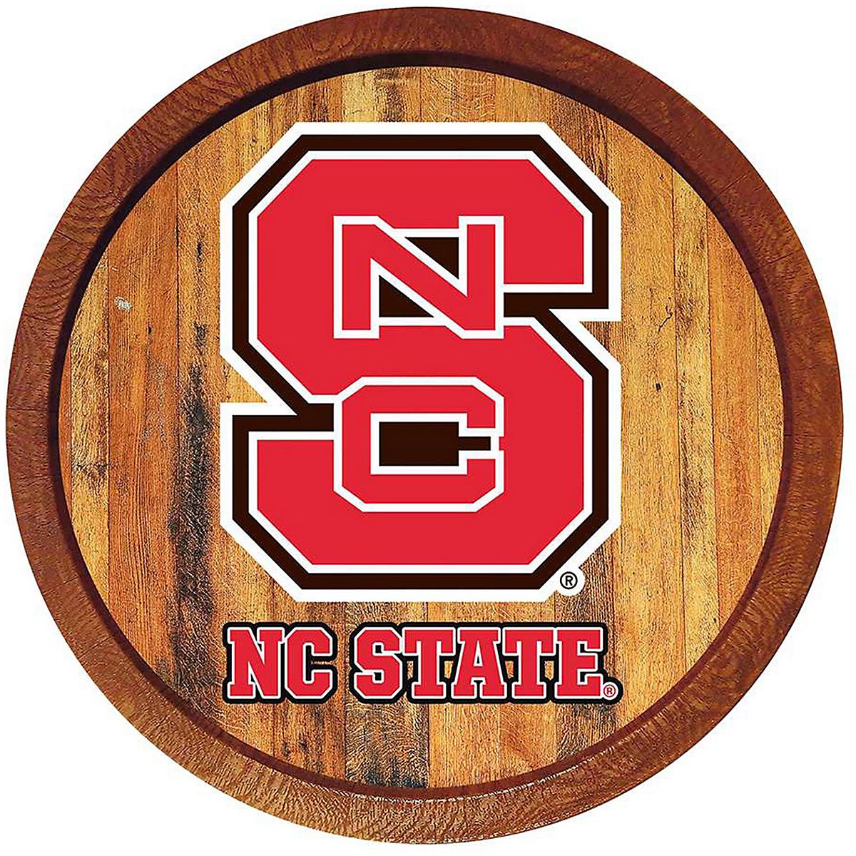 The Fan-Brand North Carolina State University Faux Barrel Top Sign ...