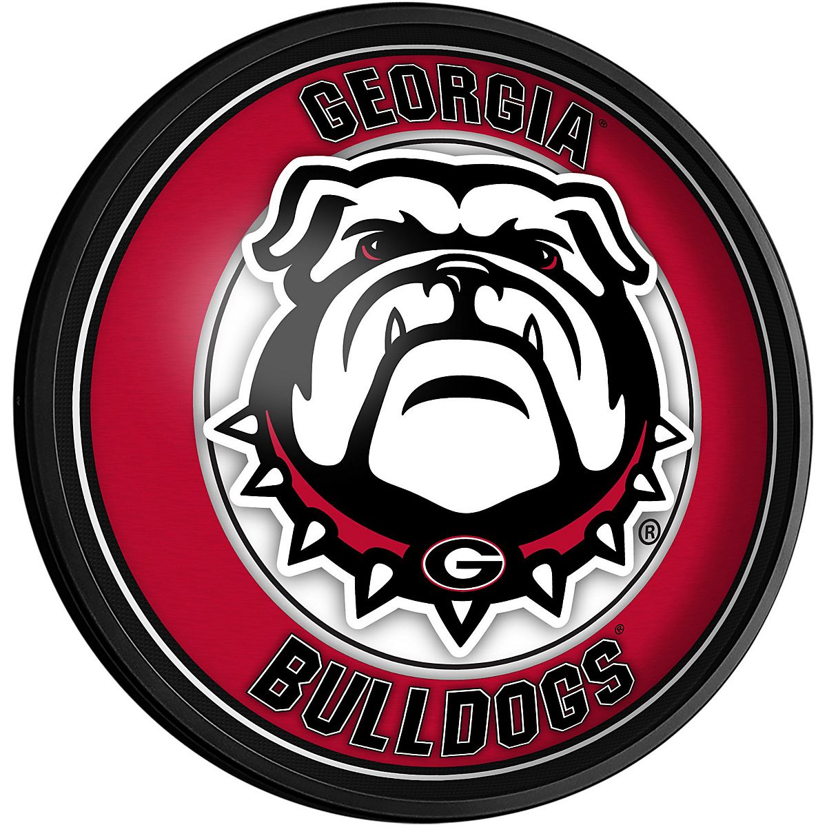 The Fan-Brand University of Georgia UGA Round Slimline Lighted Sign ...