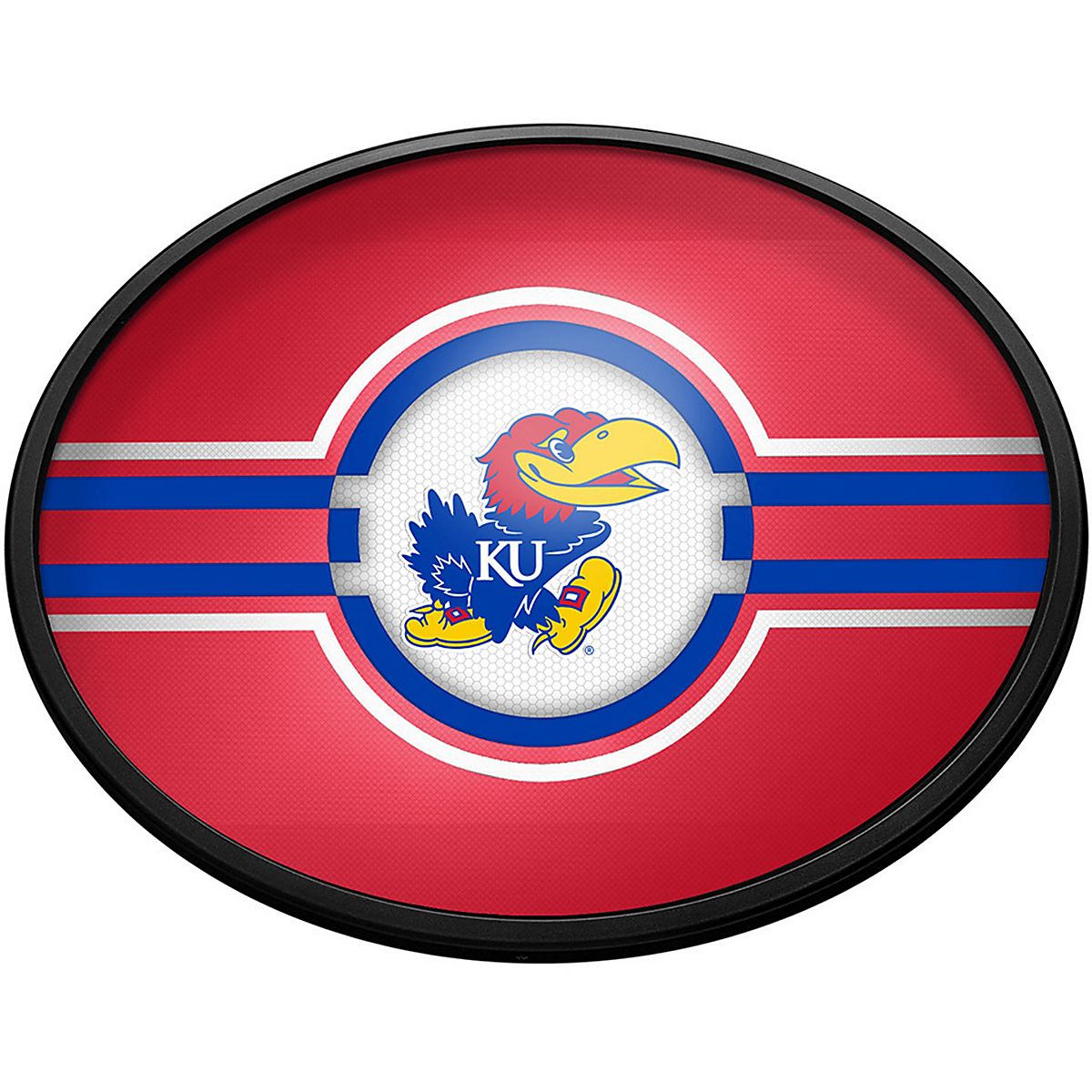 The Fan-Brand University of Kansas Oval Slimline Lighted Sign | Academy