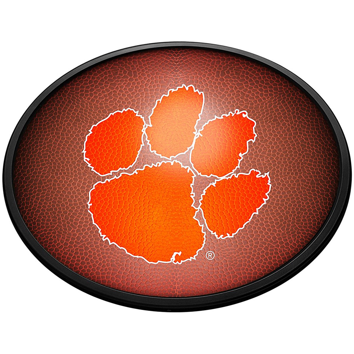 The Fan-Brand Clemson University Pigskin Oval Slimline Lighted Sign ...