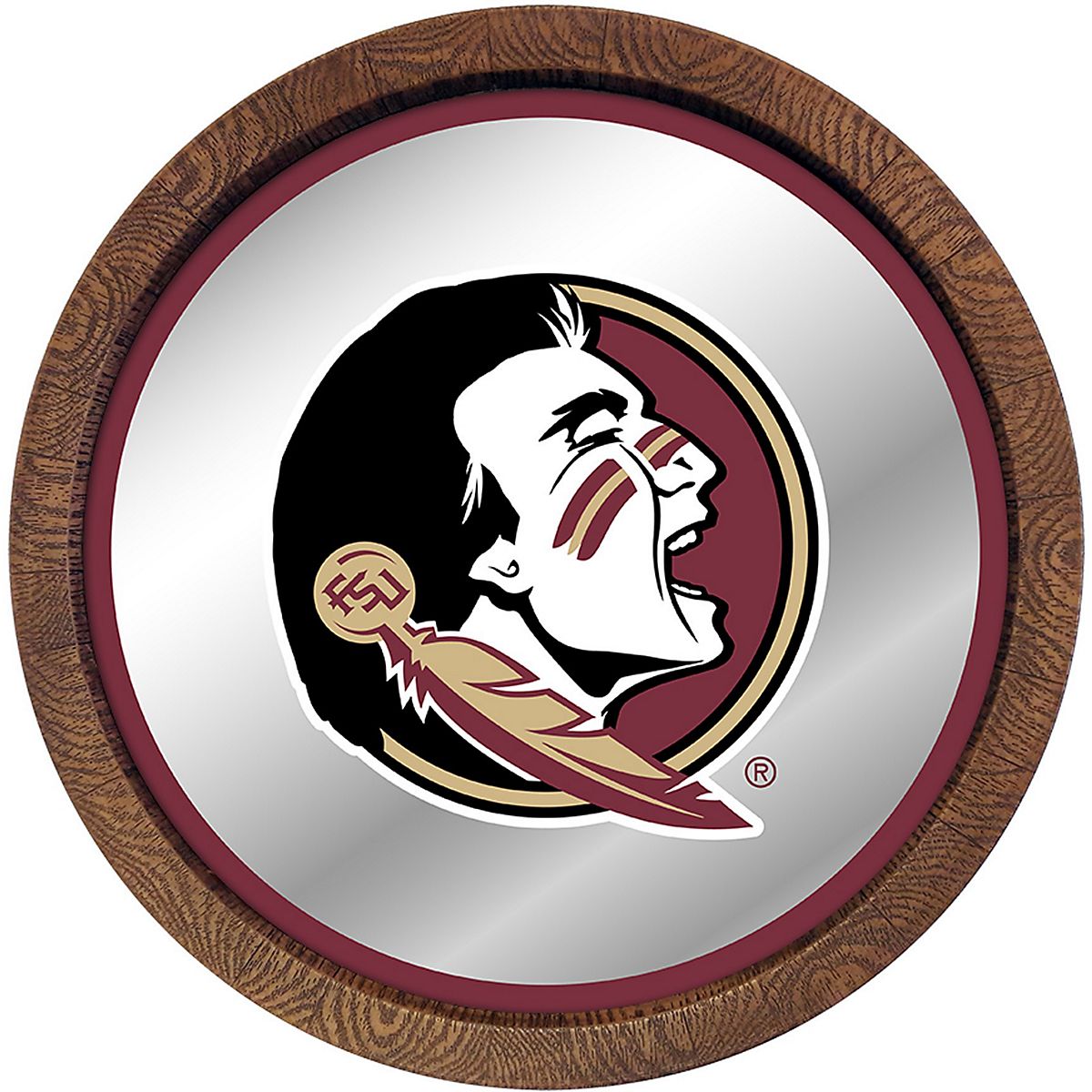 The Fan-Brand Florida State University Barrel Top Mirrored Sign | Academy