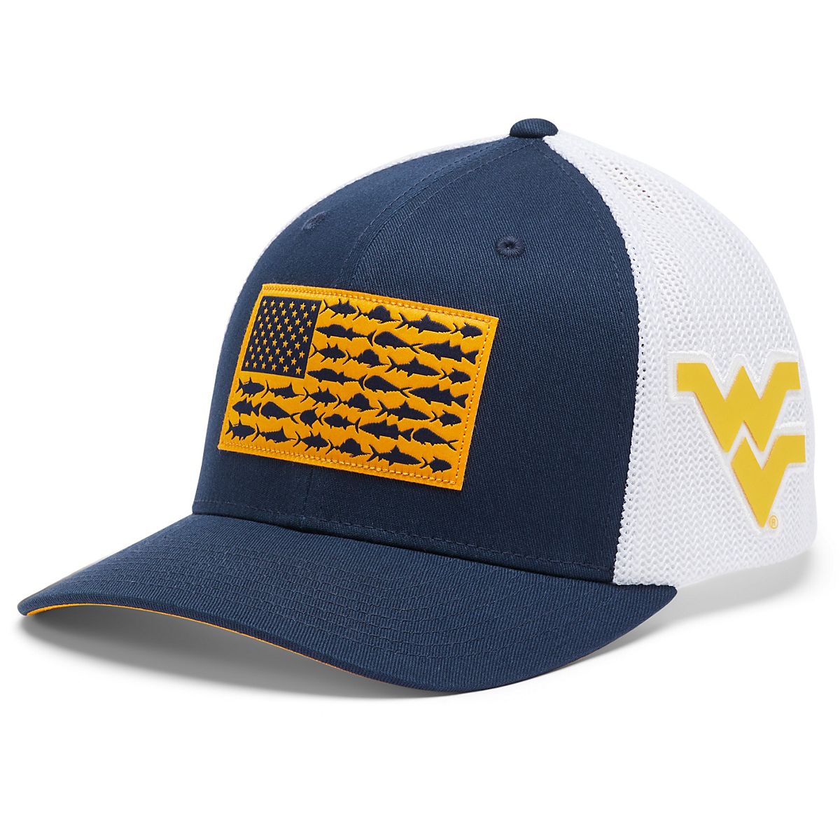Columbia Sportswear Men's West Virginia University PFG Mesh Fish Flag ...