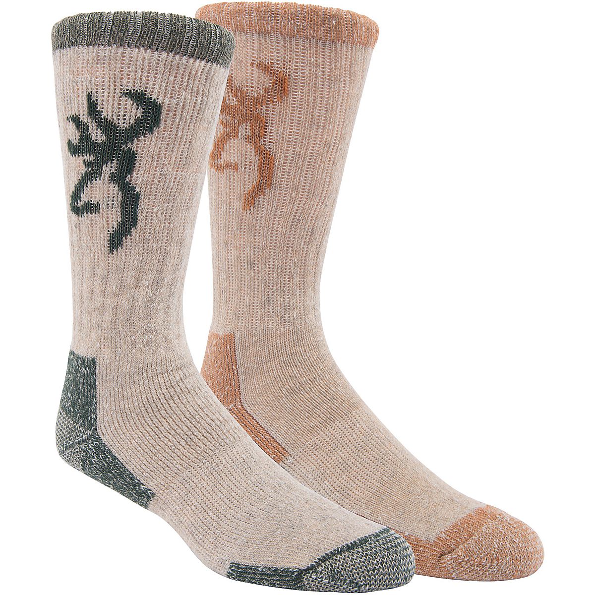 Browning Men's Poplar Wool Thermal Crew Socks 2 Pack | Academy