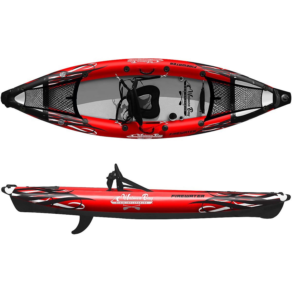 Waimea Bay Firewater 9.5' 1-Seater Rigid Inflatable Kayak | Academy
