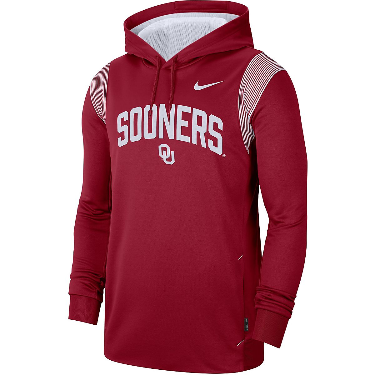 Nike Men's University of Oklahoma Therma-FIT Pullover Fleece Hoodie ...