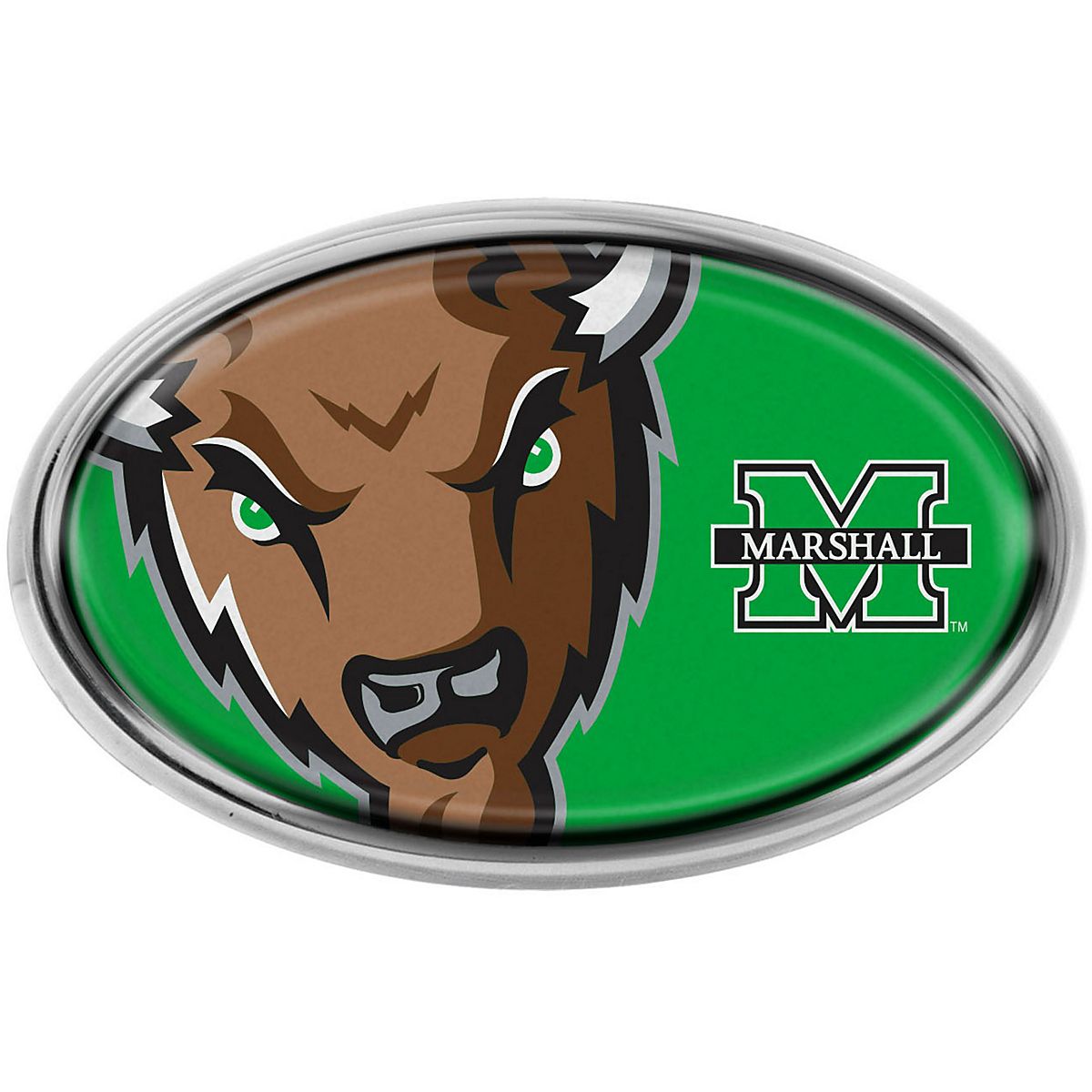 WinCraft Marshall University Chrome Metal Domed Emblem | Academy