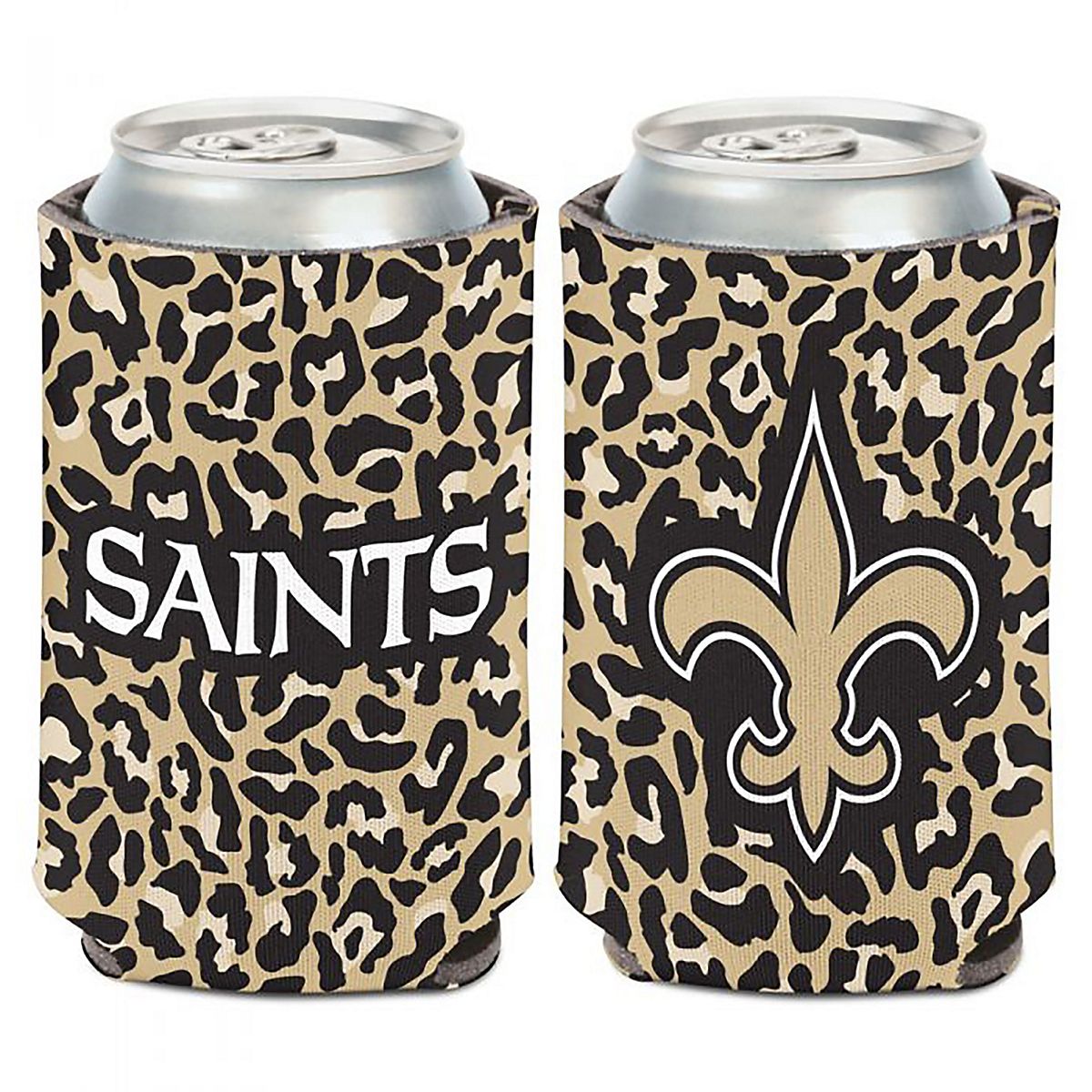 WinCraft New Orleans Saints 12 oz Leopard Can Cooler | Academy
