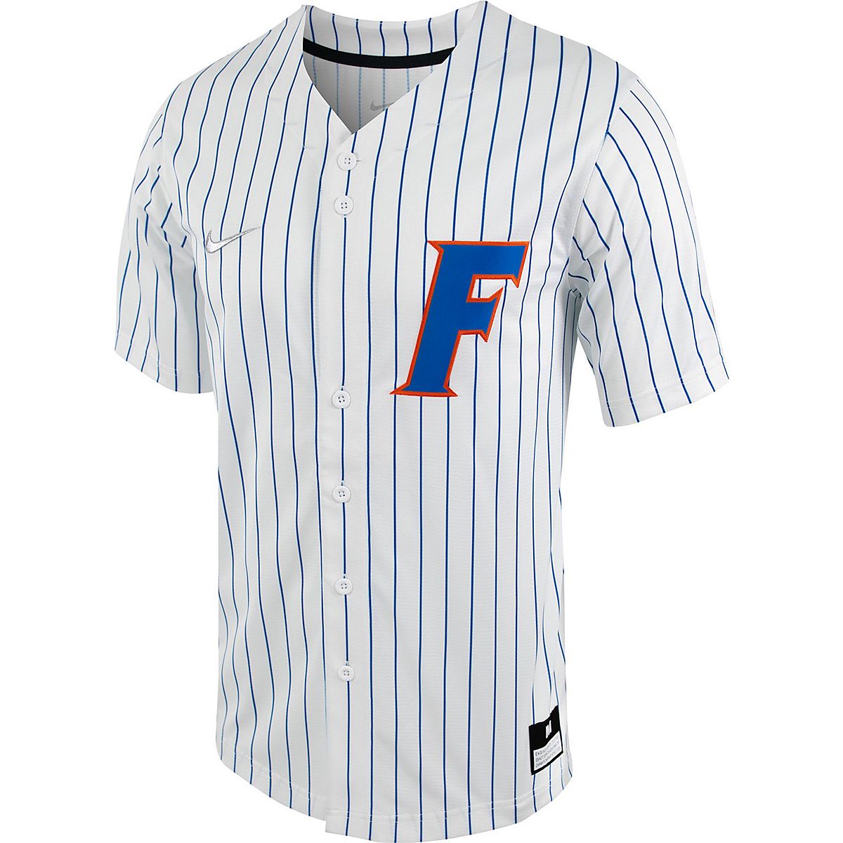 Nike Men's University of Florida Pinstripe Full Button Replica Baseball ...