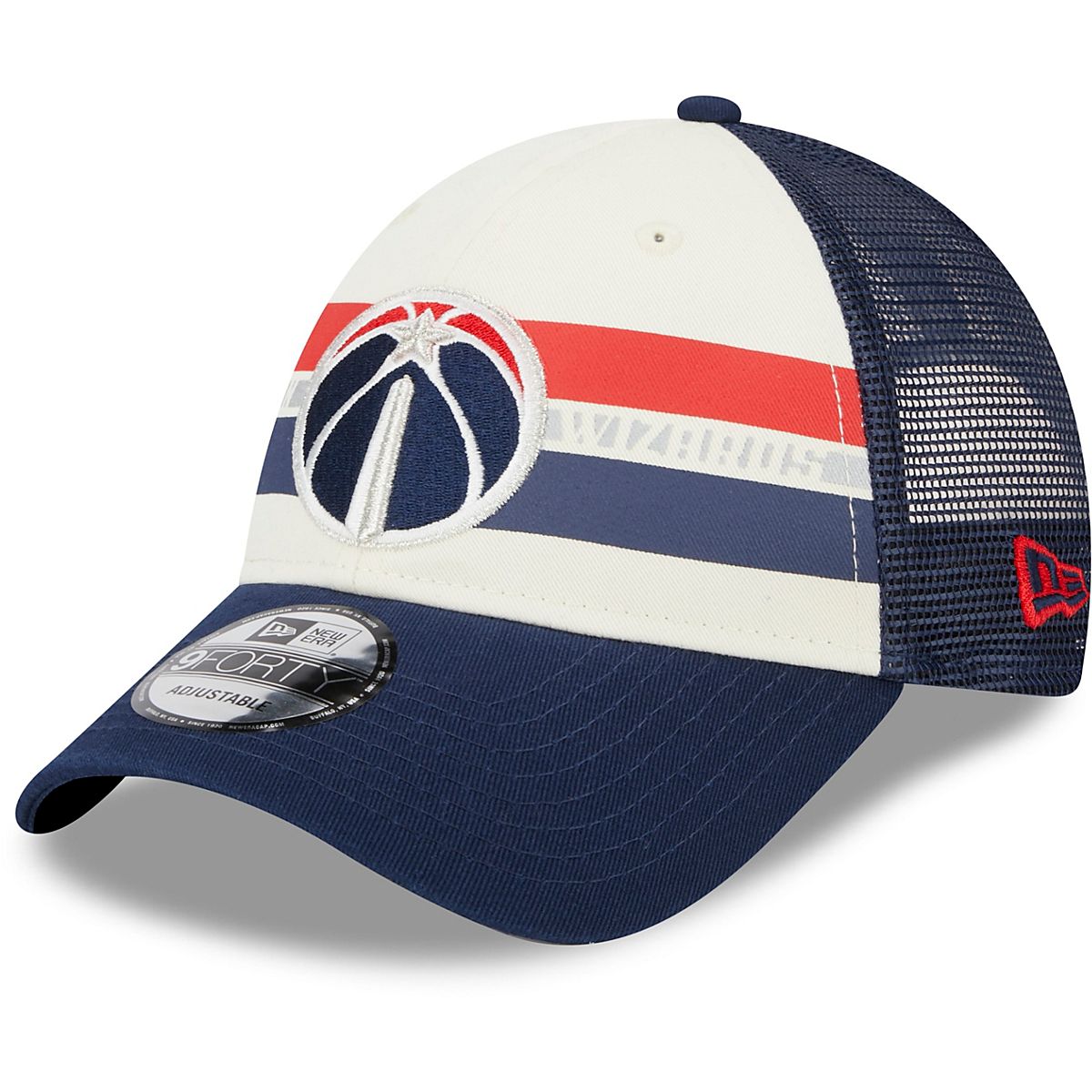 New Era Men’s Washington Wizards Stripes 9FORTY Cap | Academy