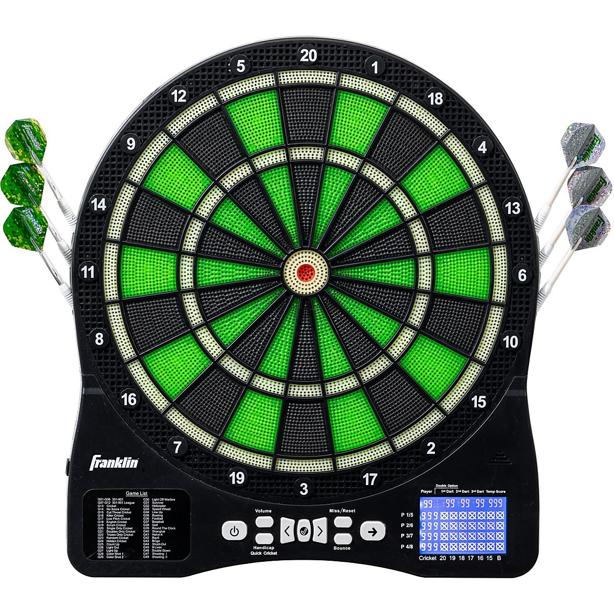 Franklin Light-Up Electronic Dart Board Set | Academy