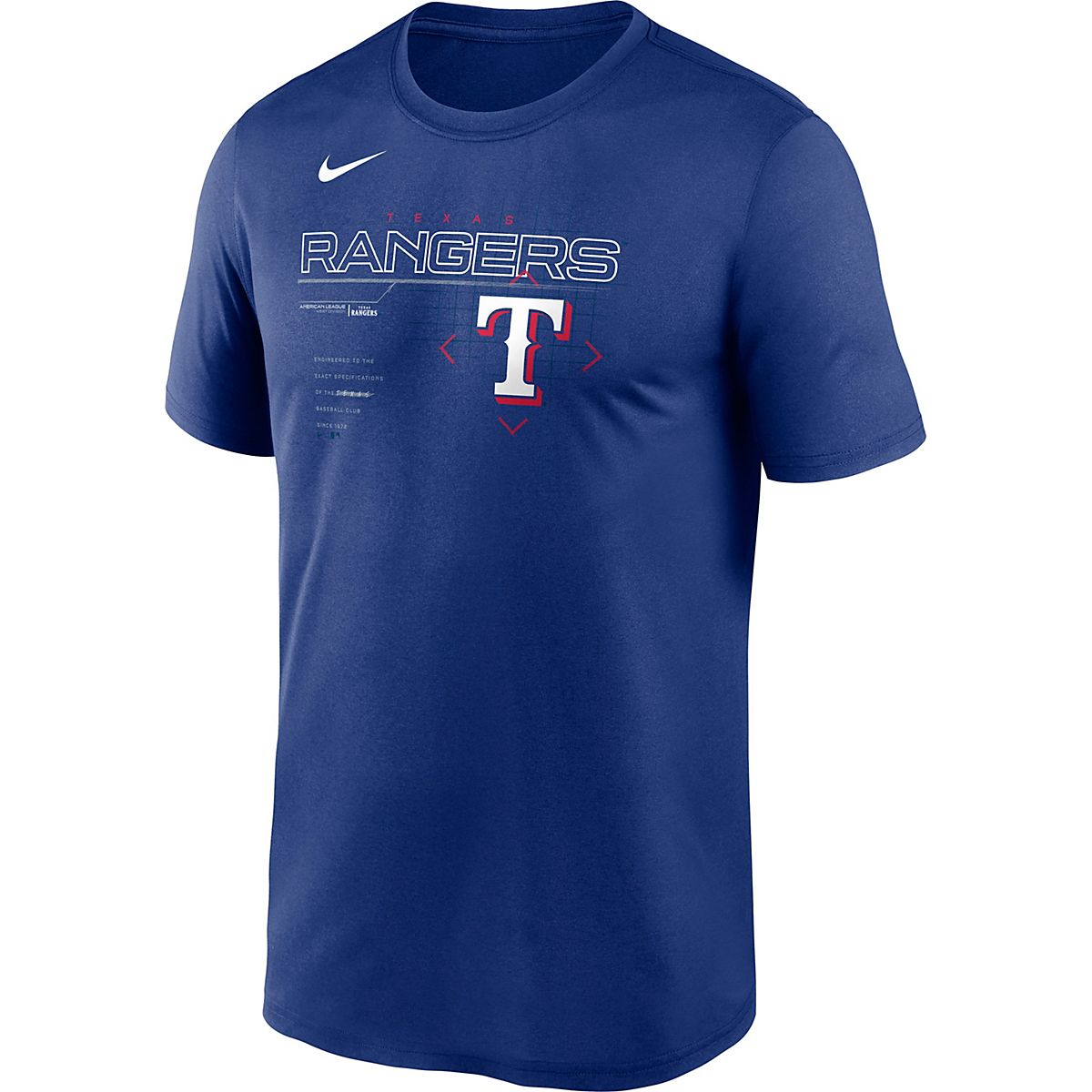 Nike Men's Texas Rangers Legend Game Plan T-shirt | Academy