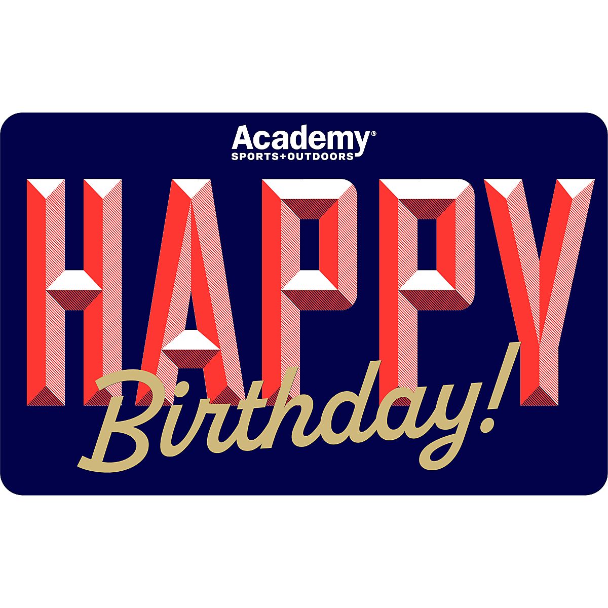 eGift Card - Red Block HBD | Academy