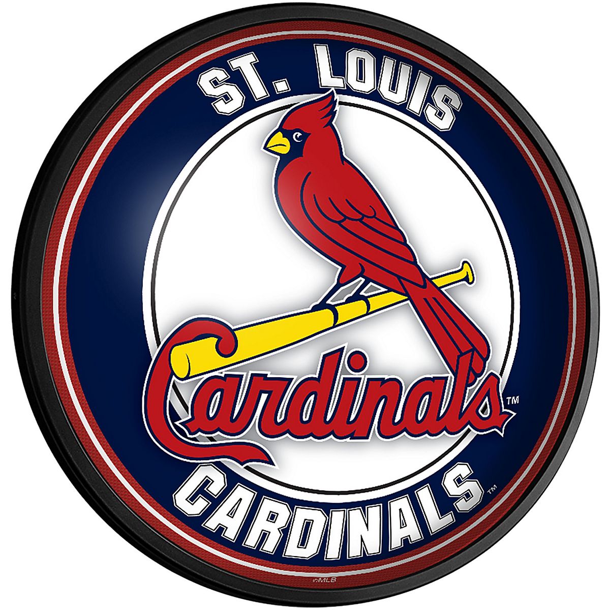 The Fan-Brand St. Louis Cardinals Round Slimline Lighted Wall Sign ...