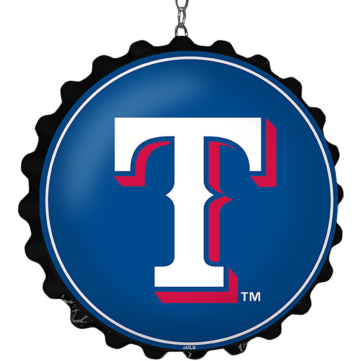 The Fan-Brand Texas Rangers Double-Sided Bottle Cap Dangler | Academy