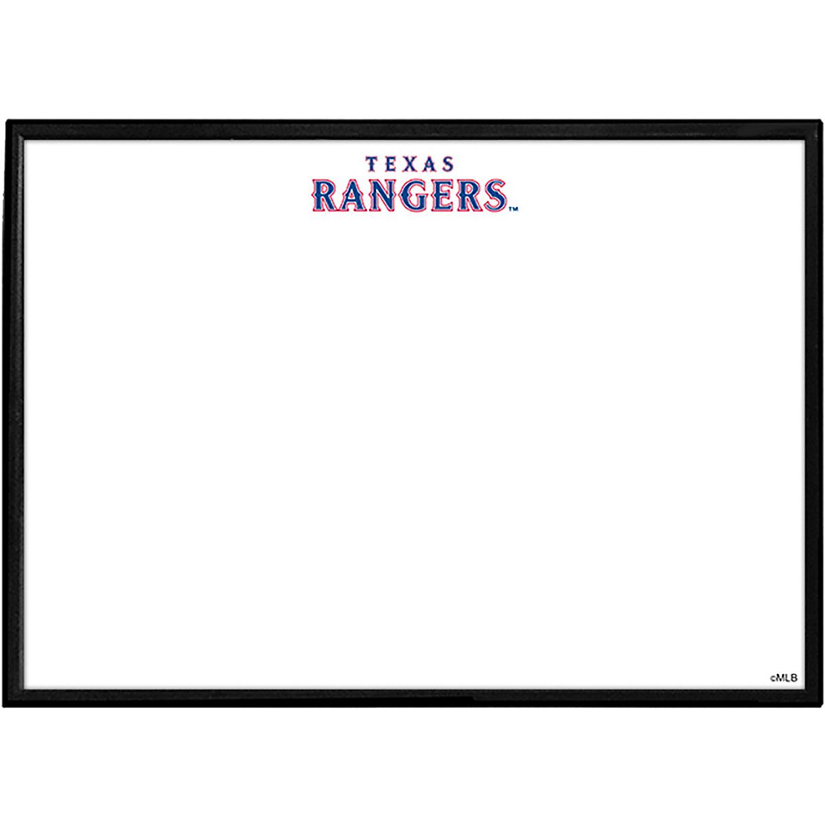 The Fan-Brand Texas Rangers Wordmark Framed Dry Erase Wall Sign | Academy