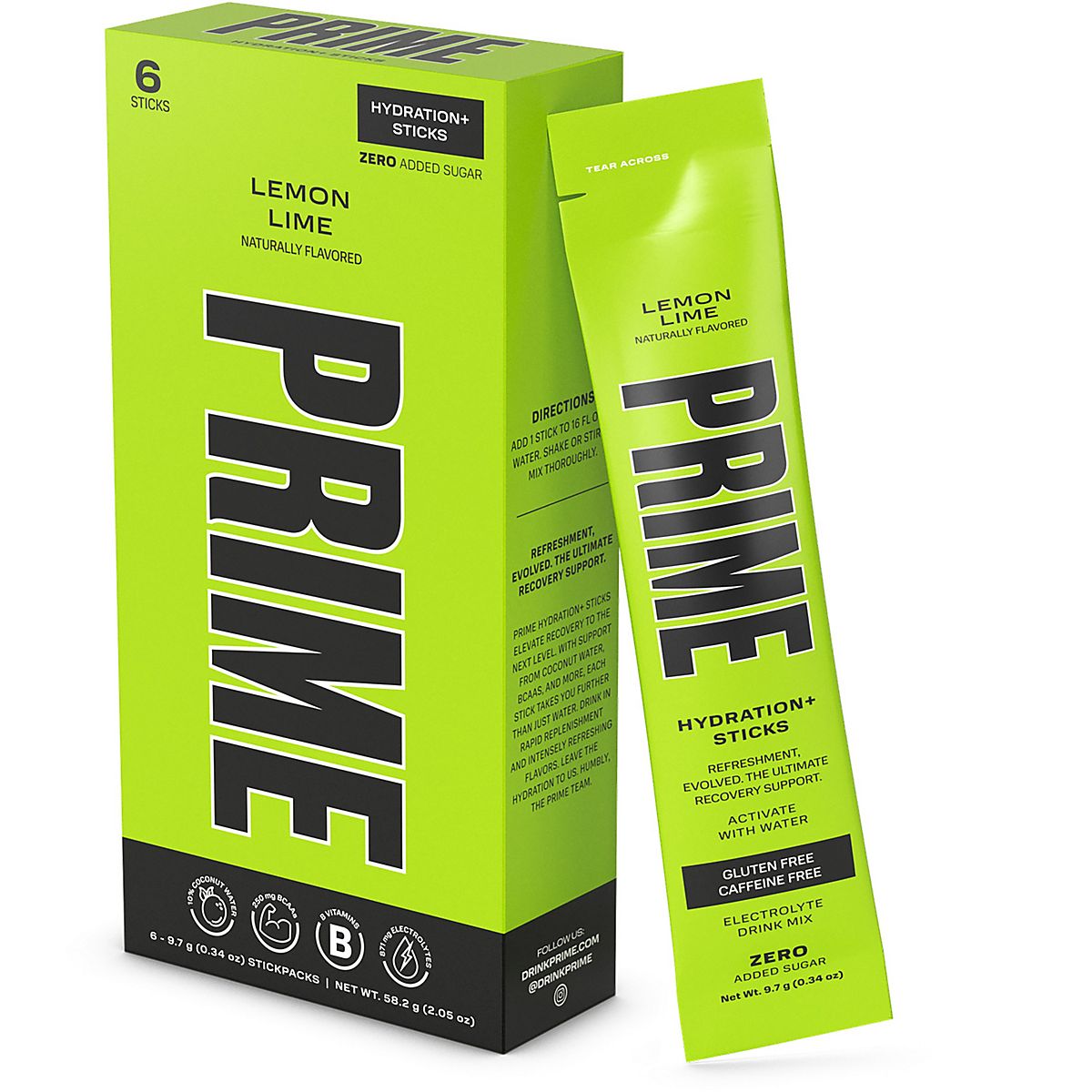 Prime Lemon Lime Hydration Stick 6-Pack | Academy