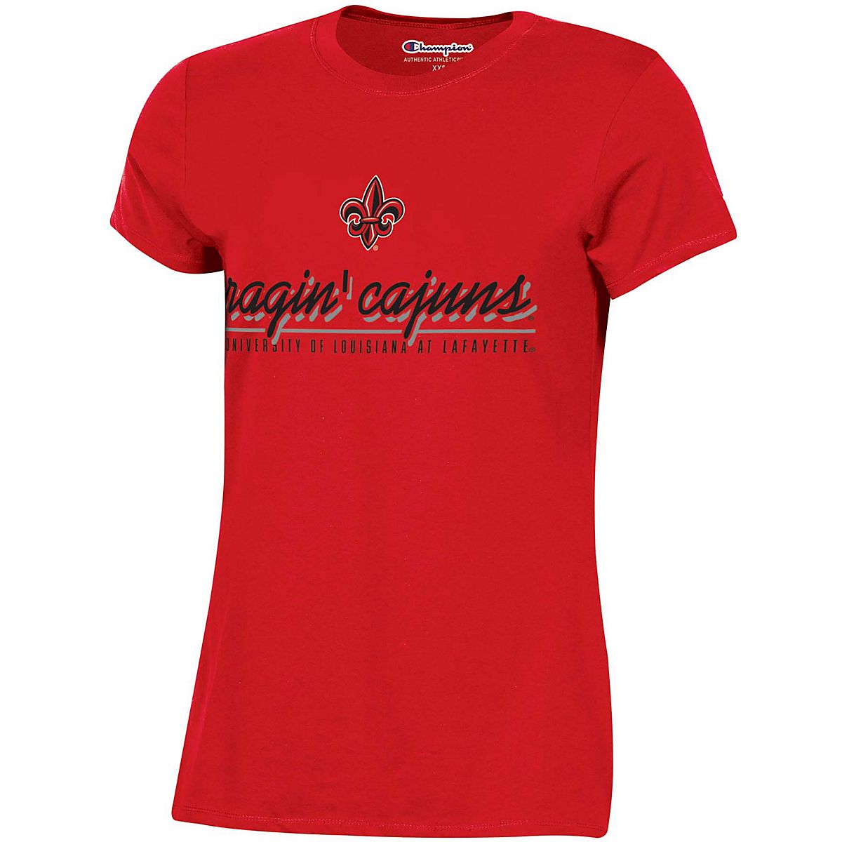 Champion Women's University of Louisiana at Lafayette Script T-shirt ...