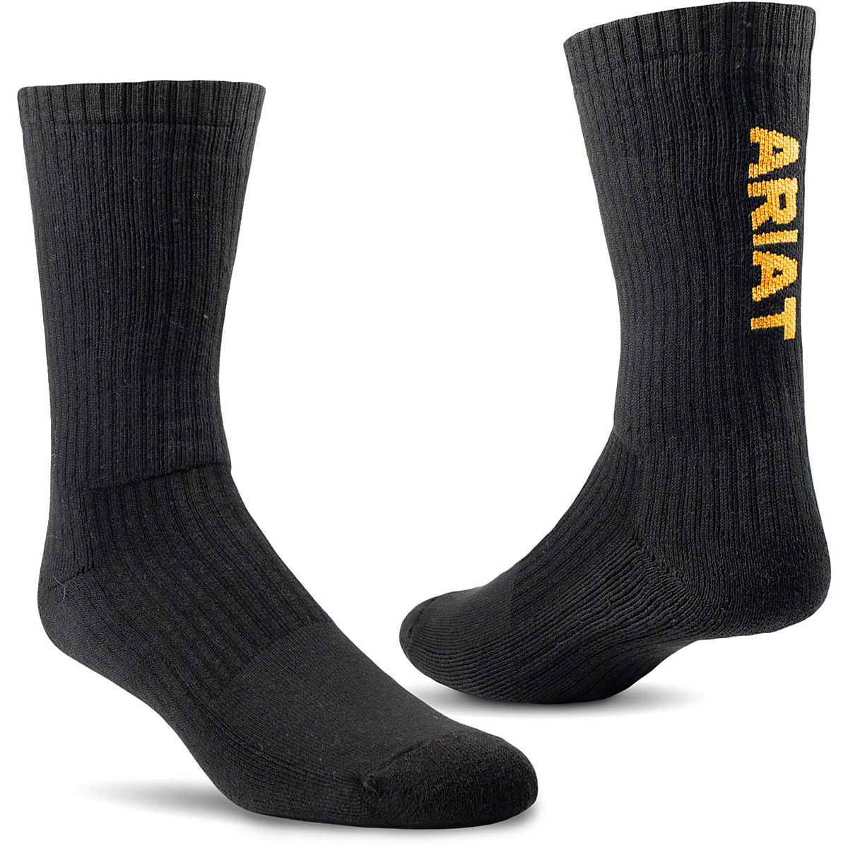 Ariat Men's Premium Ringspun Cotton Work Crew Socks 3 Pack | Academy