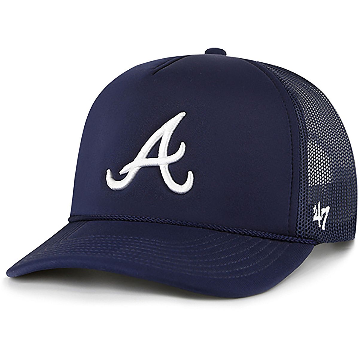 '47 Men's Atlanta Braves Foam Front Mesh Trucker Cap | Academy