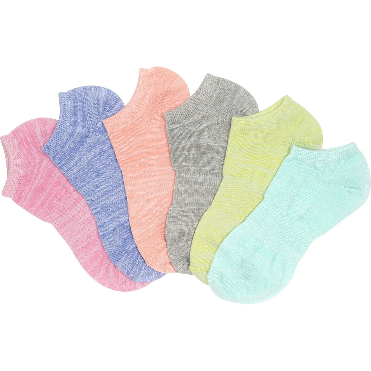 BCG Space Dye No-Show Socks 6-Pack | Academy