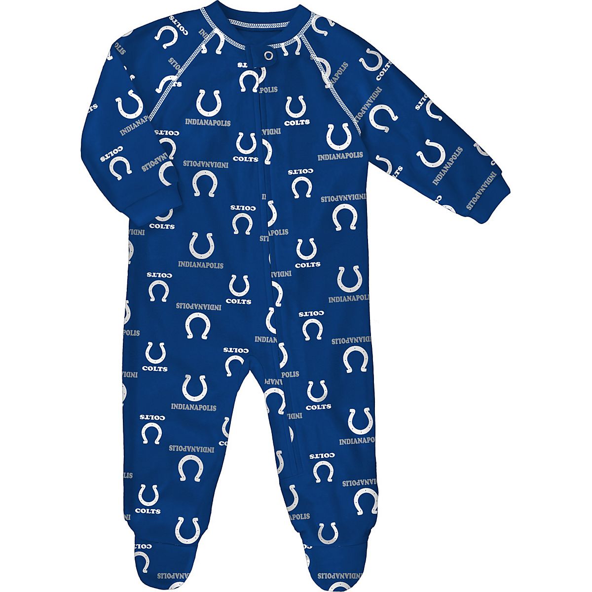 Outerstuff Infants' Indianapolis Colts Replen Raglan Zip-Up Coveralls ...