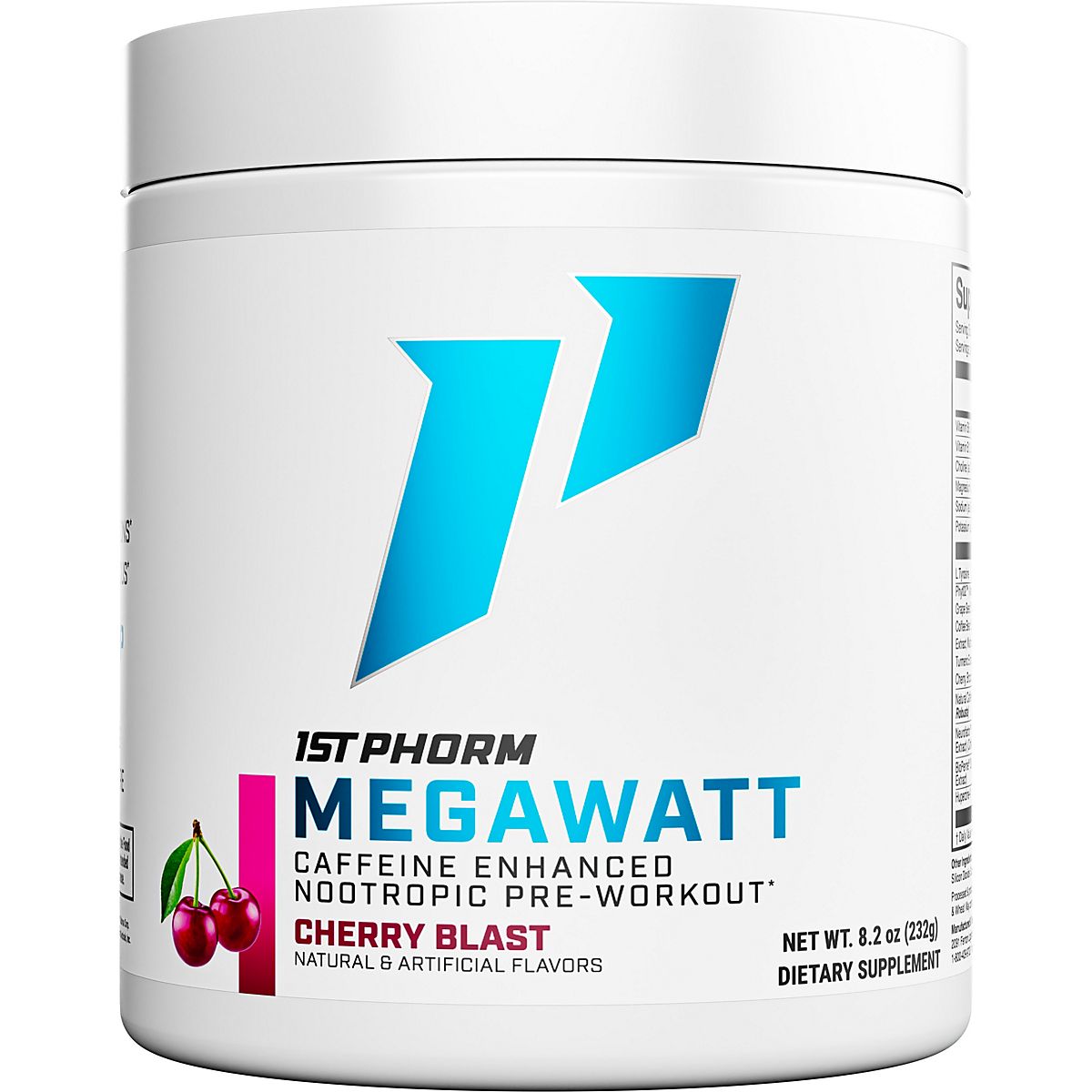 1st Phorm Cherry Blast Megawatt Preworkout Supplement 50 Servings | Academy