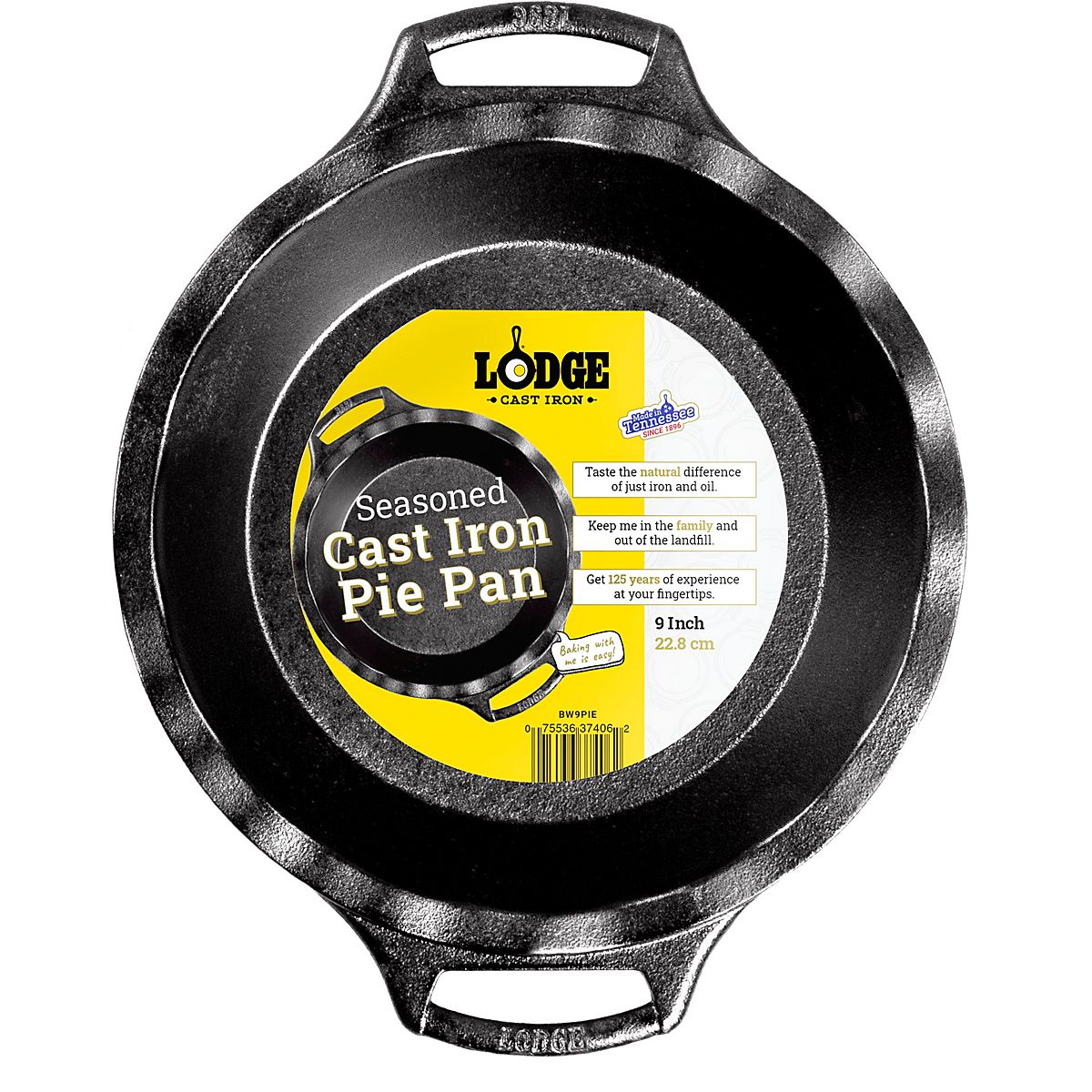 Lodge 9 in Seasoned Cast Iron Pie Pan | Academy