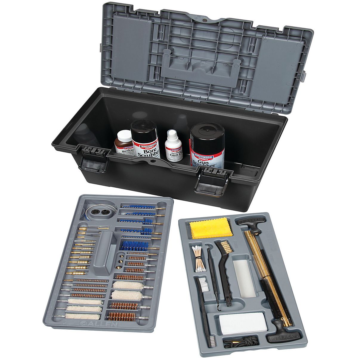 Allen Company Universal Tactical Gun/Rifle 66-Piece Cleaning Kit Tool ...