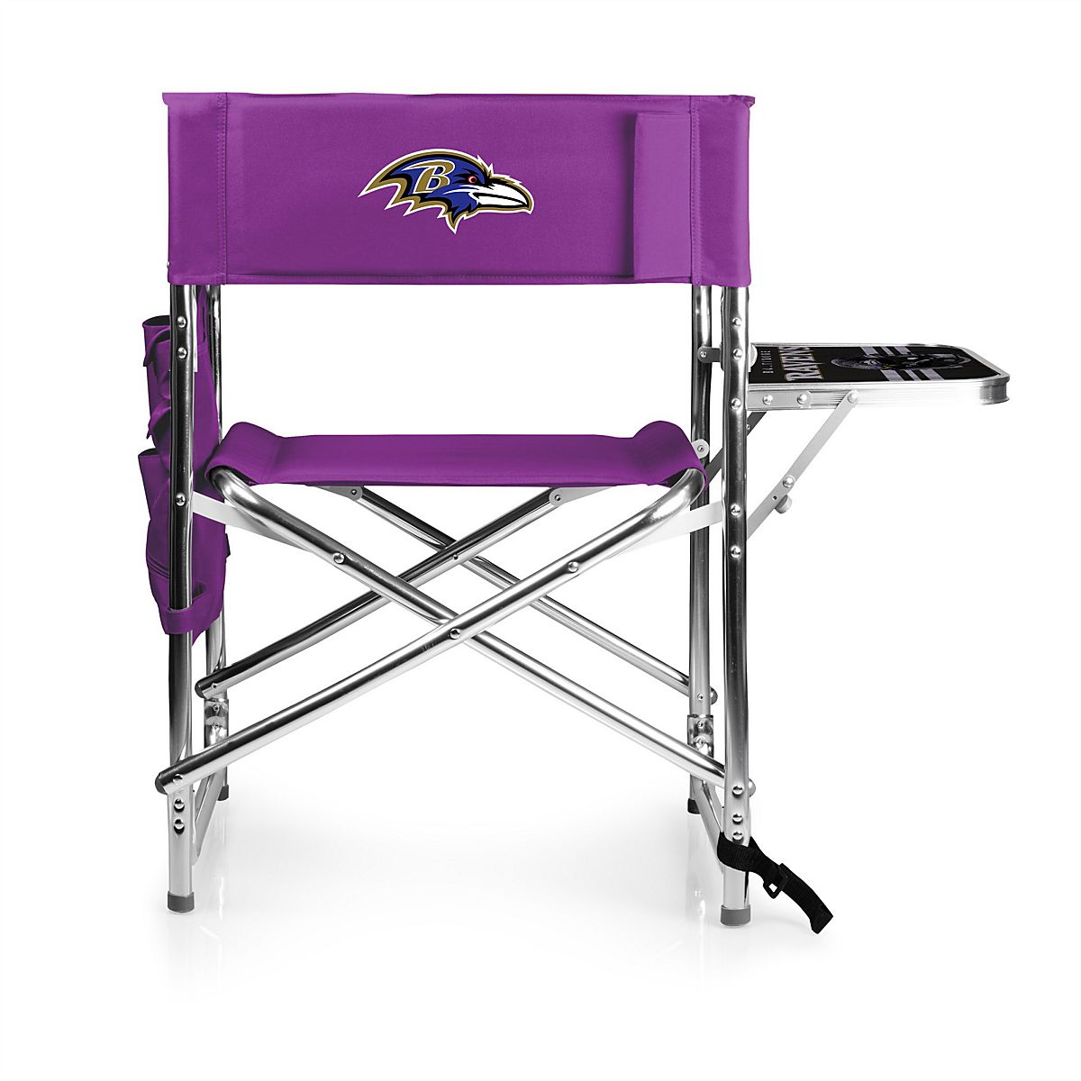 Picnic Time Baltimore Ravens Sports Chair with Side Table | Academy