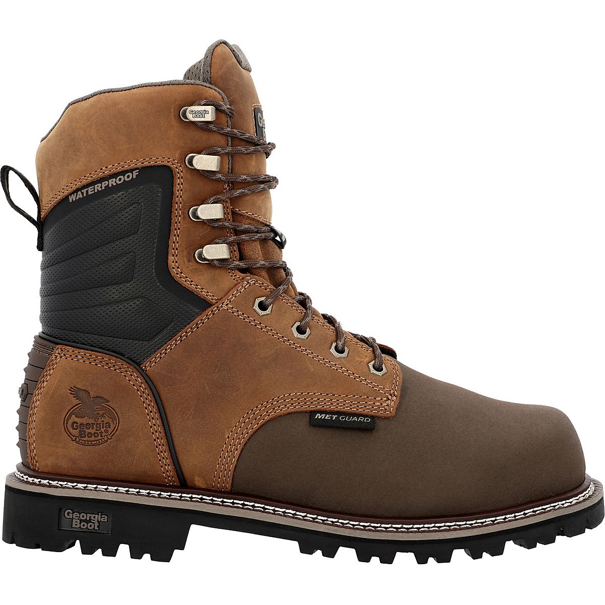 Georgia Men's Brute 8 in Met Guard Boots | Academy