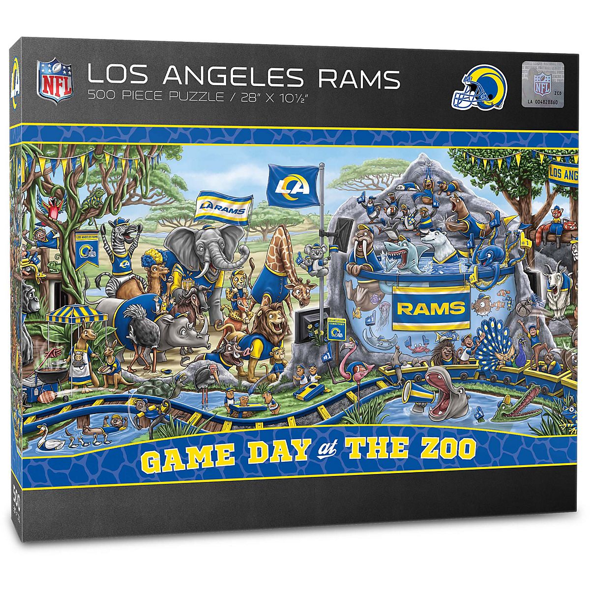YouTheFan Los Angeles Rams Game Day At The Zoo 500-Piece Puzzle | Academy