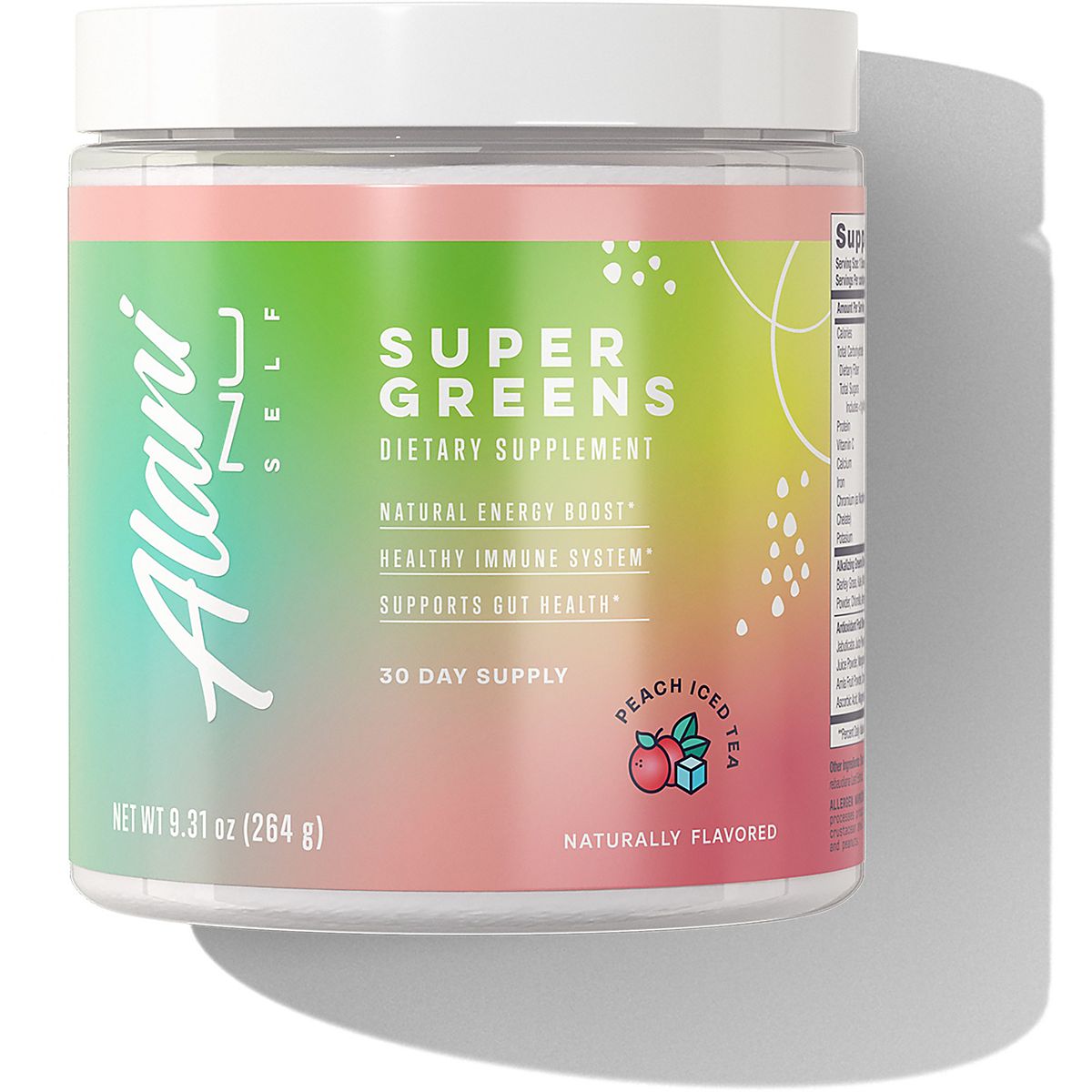 Alani Nu Super Greens Peach Iced Tea | Academy