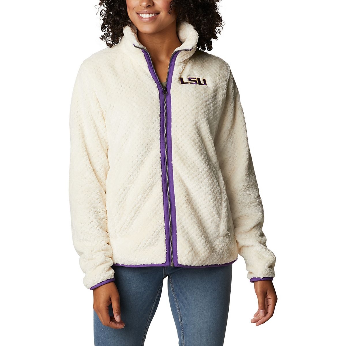 Columbia LSU Tigers Fireside II Sherpa Full-Zip Jacket | Academy