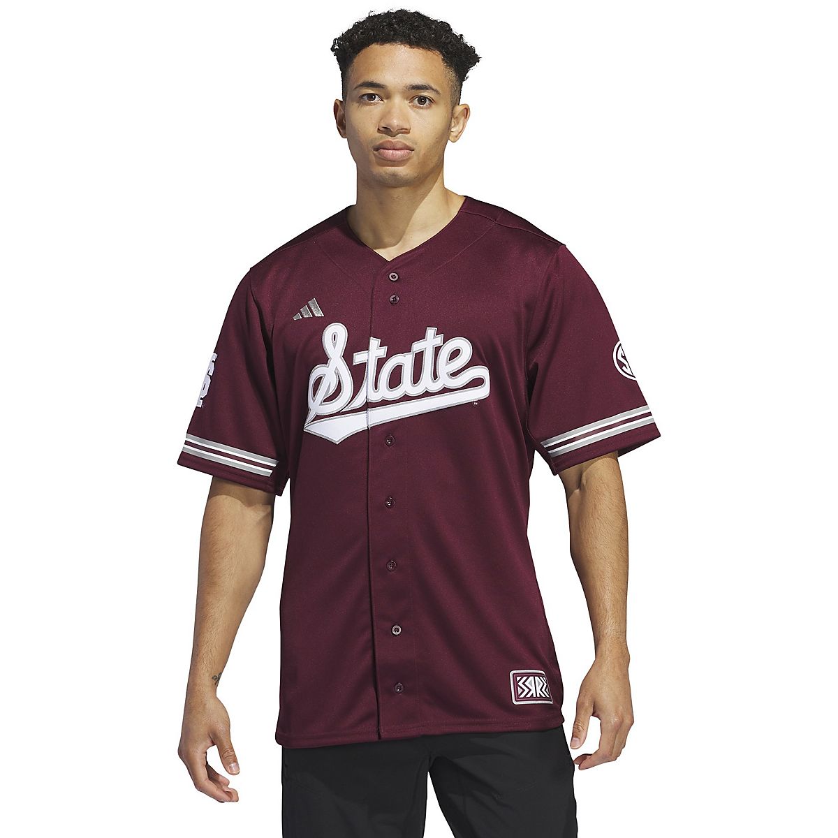 adidas Men's Mississippi State University Reverse Retro Baseball Jersey ...