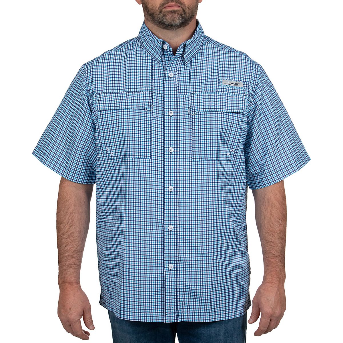 Habit Men's Skirr River Short Sleeve River Guide Fishing Shirt | Academy
