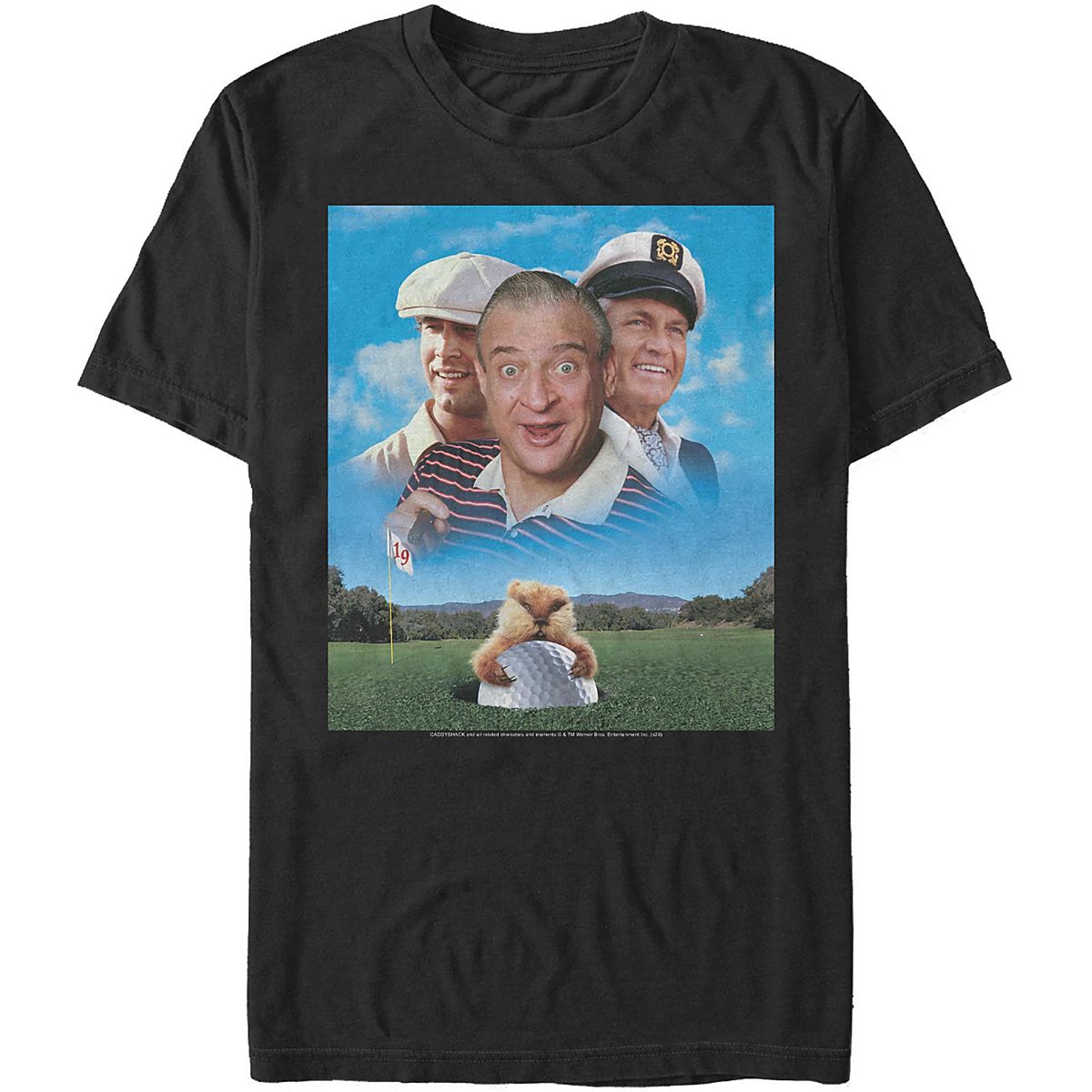 Mad Engine Caddyshack Men's Caddyshack Poster Photo Short Sleeve T ...