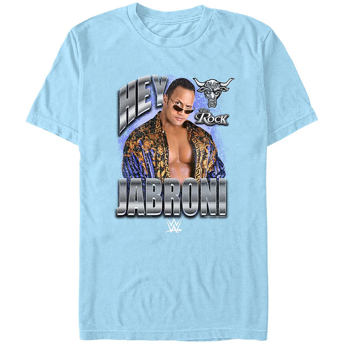 Mad Engine WWE Men's WWE Rock Jabroni Short Sleeve T-shirt | Academy