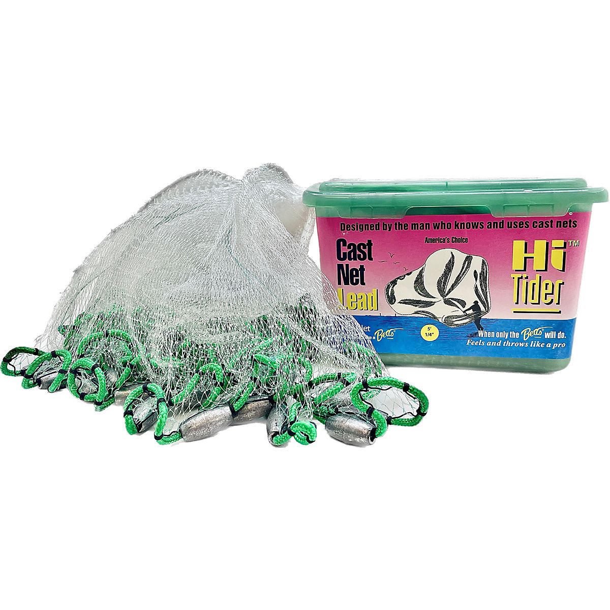 Betts Hi Tider Mono 5 ft Mesh Cast Net with Lead Weights | Academy