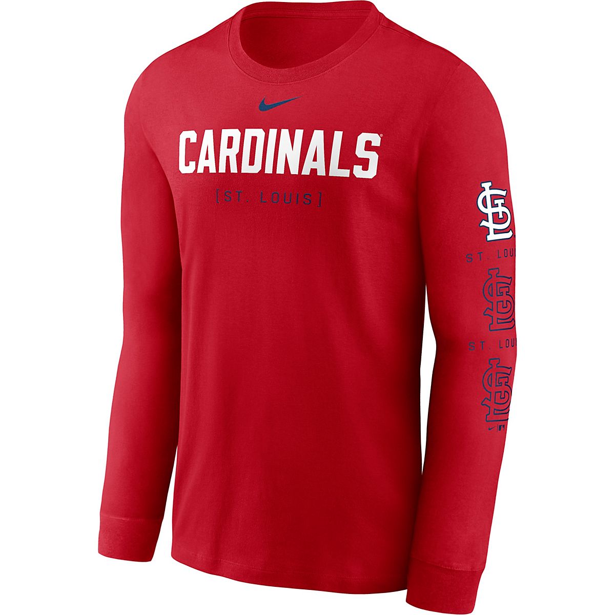 Nike Men’s St. Louis Cardinals Sleeve Repeater Long Sleeve Graphic T ...