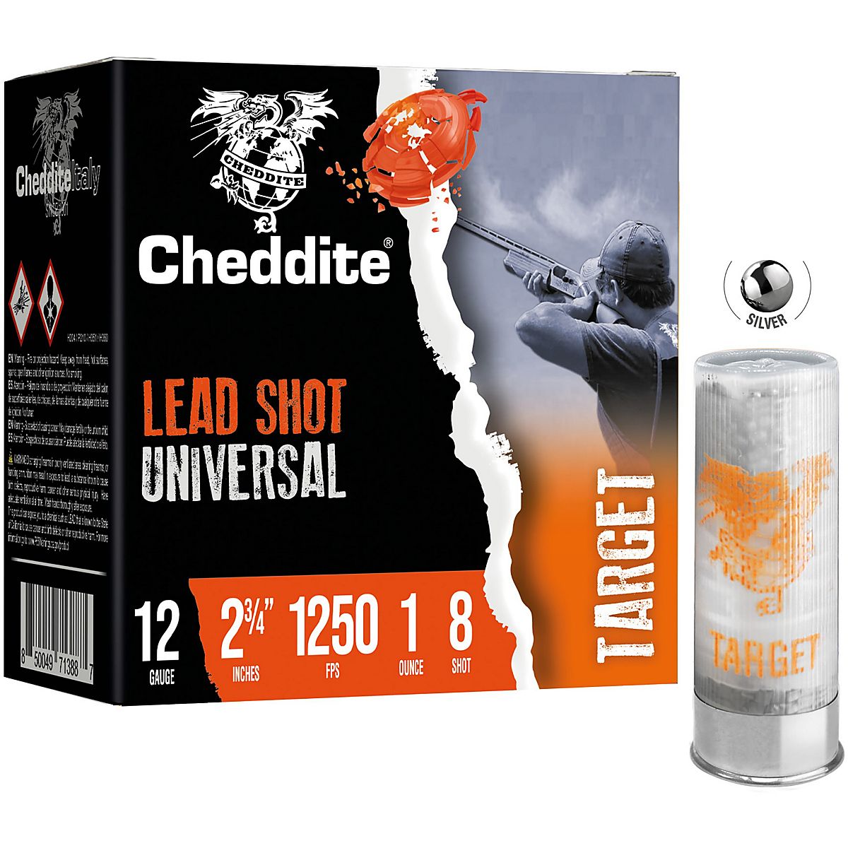 Cheddite Target 12 Gauge #8 Shotshell - 25 Rounds | Academy