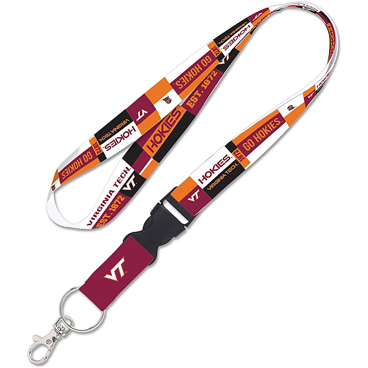 WinCraft Virginia Tech 1 in Colorblock Buckle Lanyard | Academy