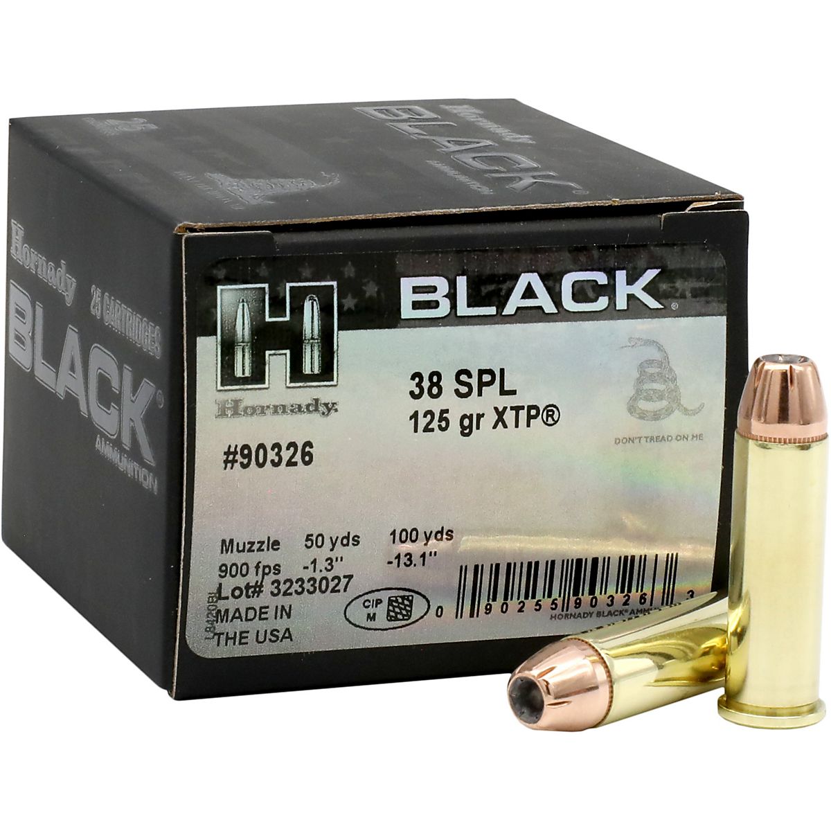 Hornady Black 38 Special 125 Grain XTP Pistol Ammunition | Academy