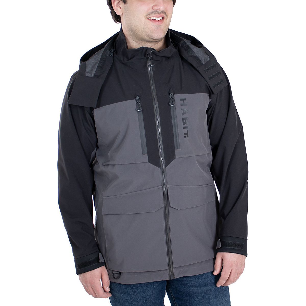 Habit Men's Shadow Series Anglers Bluff Rain Fishing Jacket | Academy