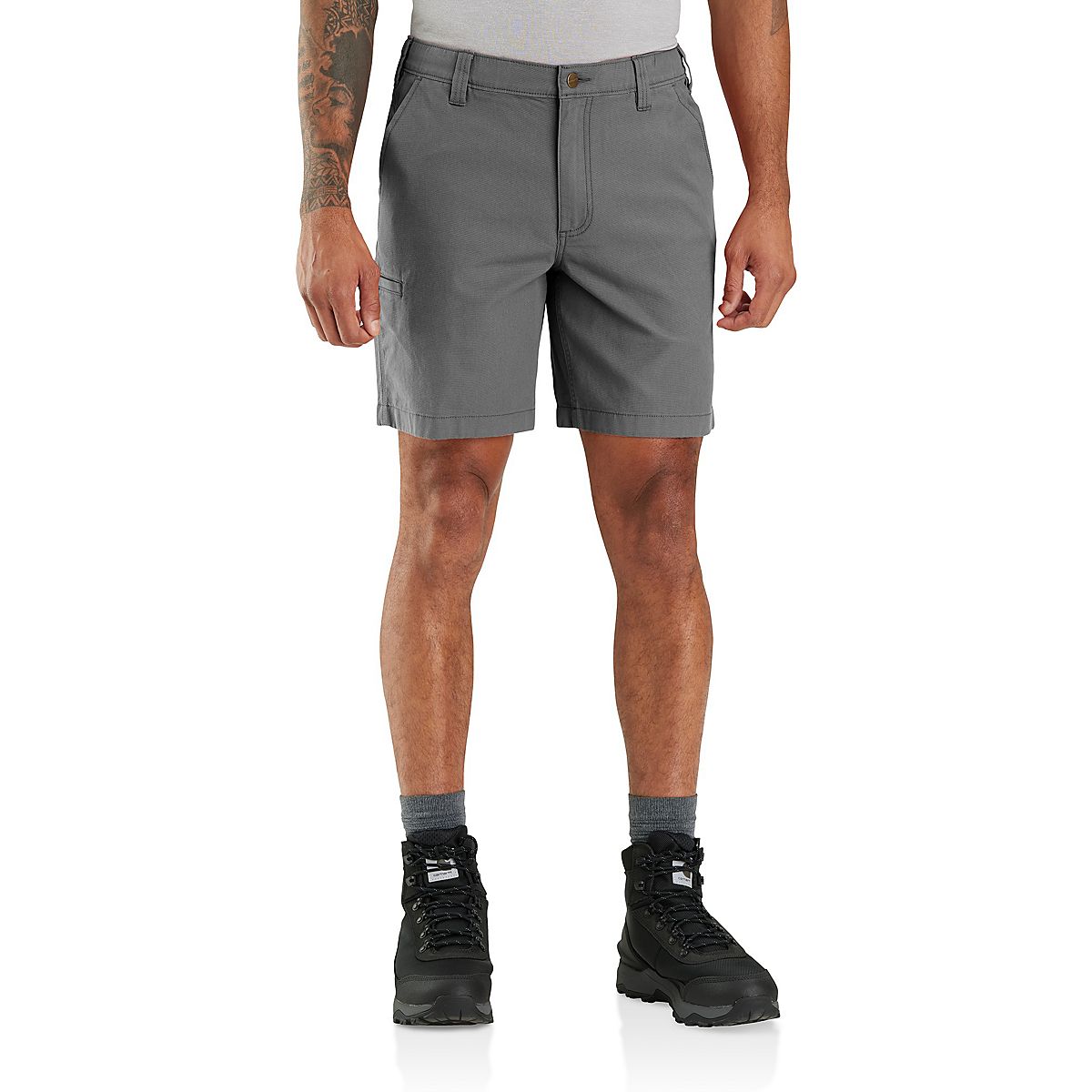 Carhartt Men's Rugged Flex Relaxed Fit Canvas Work Shorts 8 in | Academy