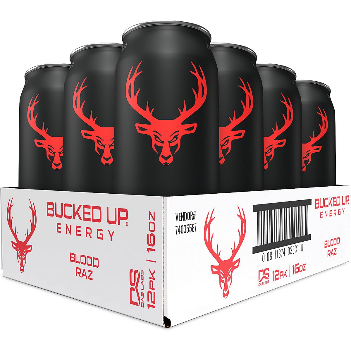 Bucked Up Blood Raz Energy Drink 16 oz | Academy
