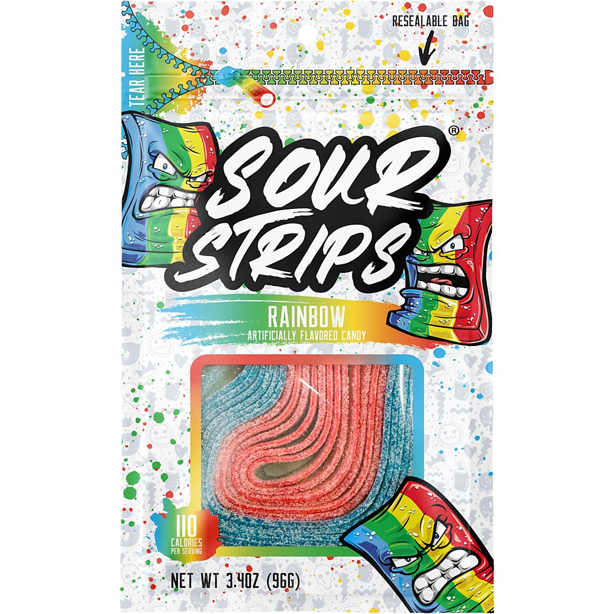 Sour Strips Rainbow Candy | Academy