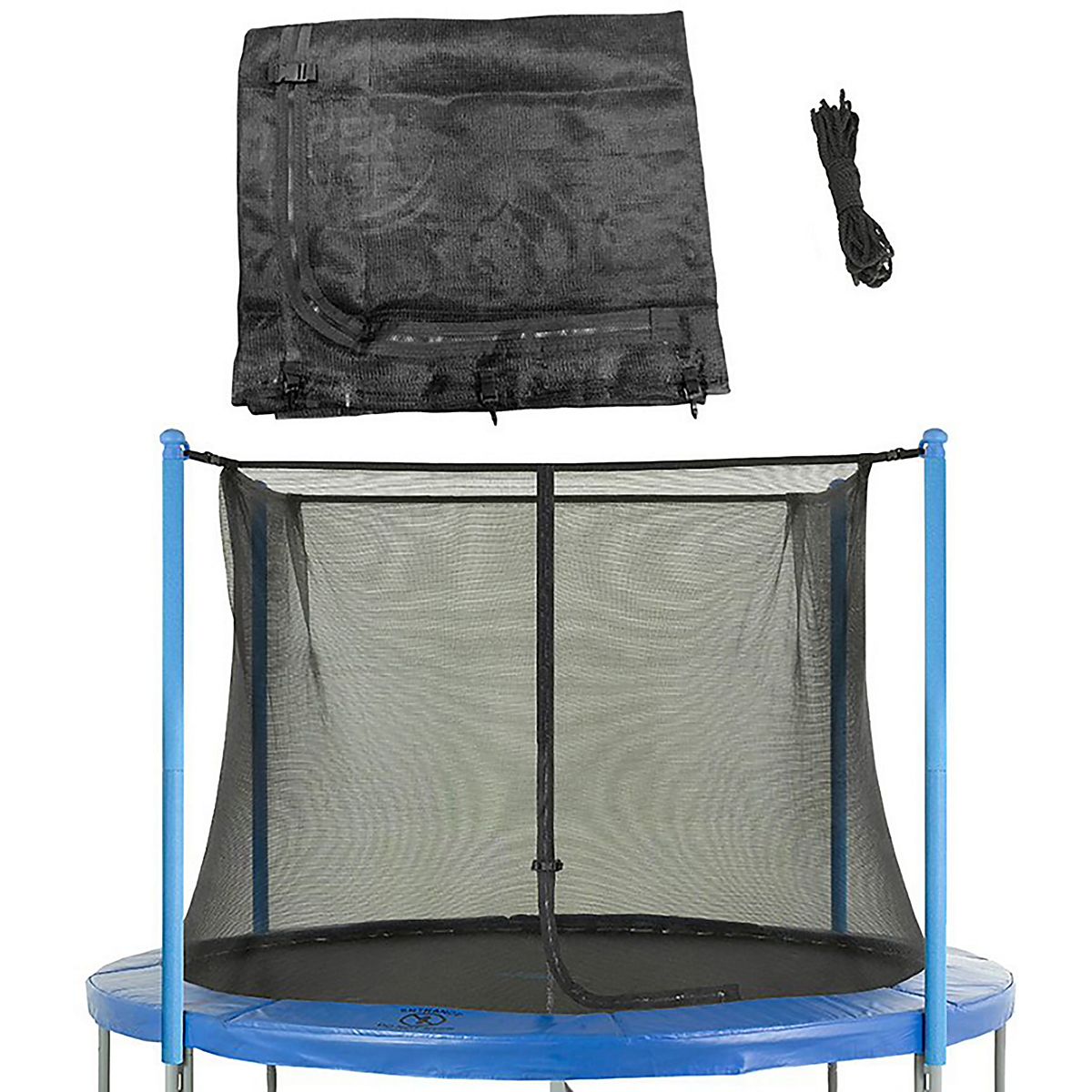 Machrus Upper Bounce 12 ft Round Trampoline Safety Enclosure IS Net ...