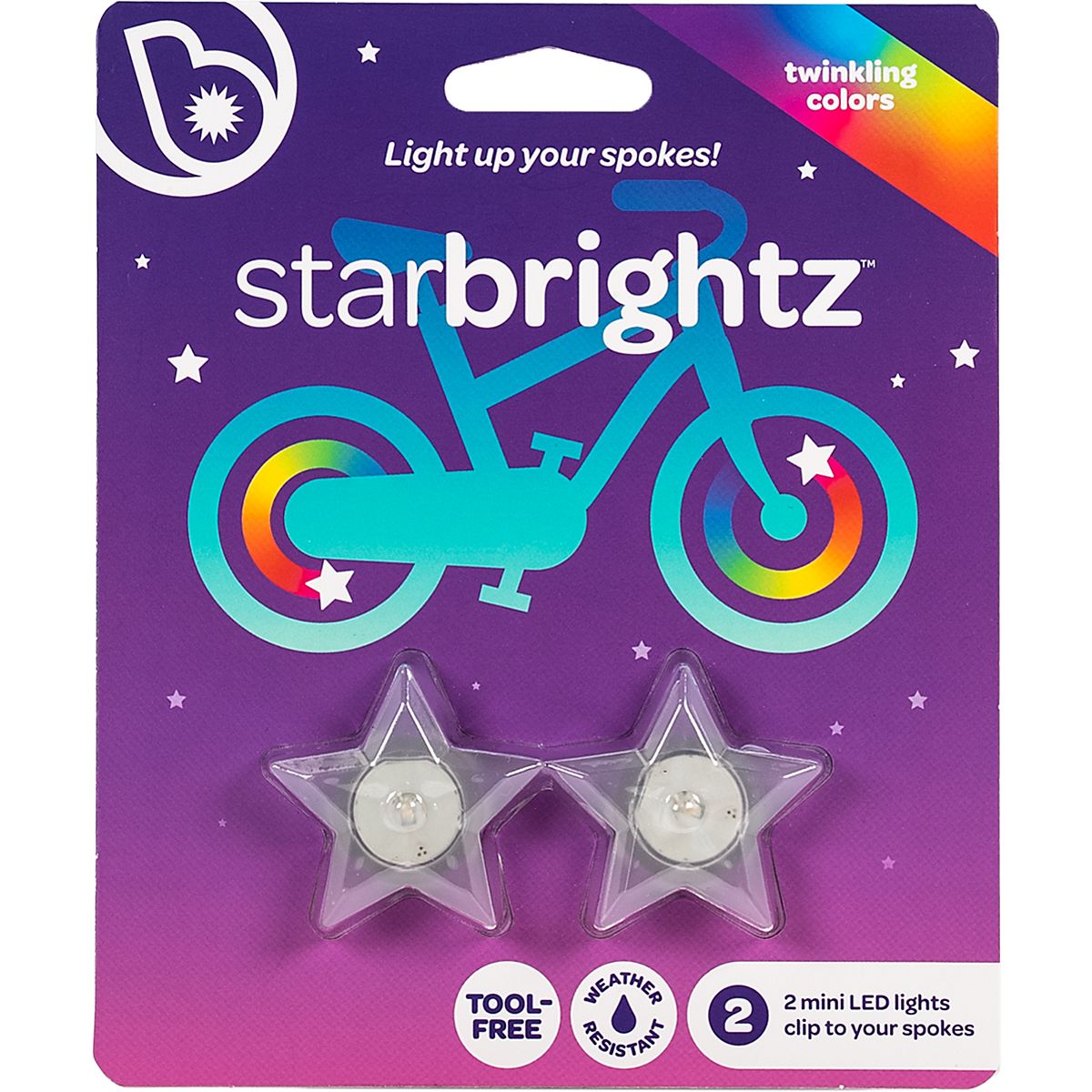 Brightz StarBrightz LED Color Morphing Bike Spoke Lights 2-Pack | Academy